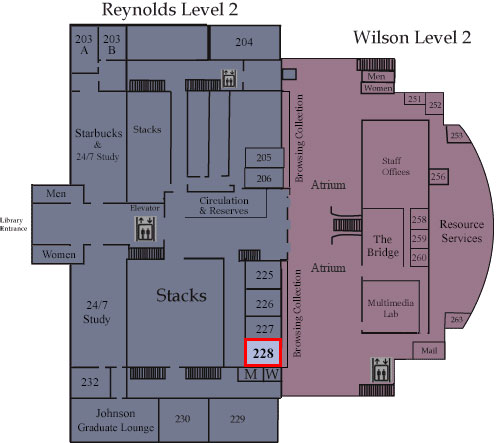Study Room 228 - About the Library - ZSR Library
