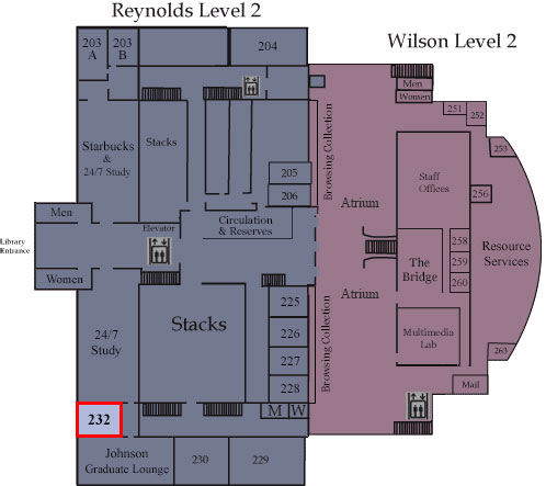 Study Room 232 - About the Library - ZSR Library