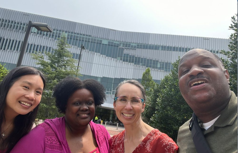 Chris, Colleen, and Denice at NCSU Libraries - ZSR Library