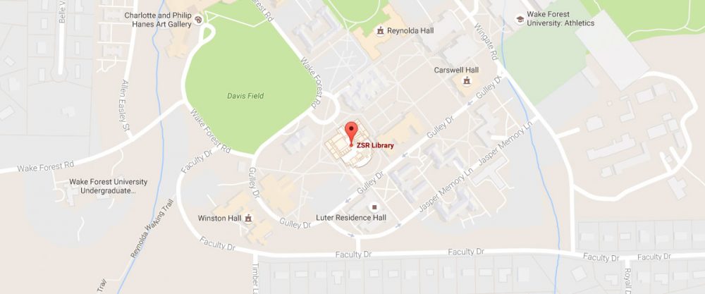 Directions to the Library - About the Library - ZSR Library